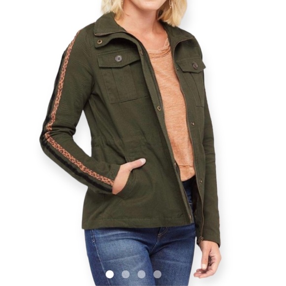 peyton jensen | Jackets & Coats | Peyton Jensen Jacket Military Casual ...